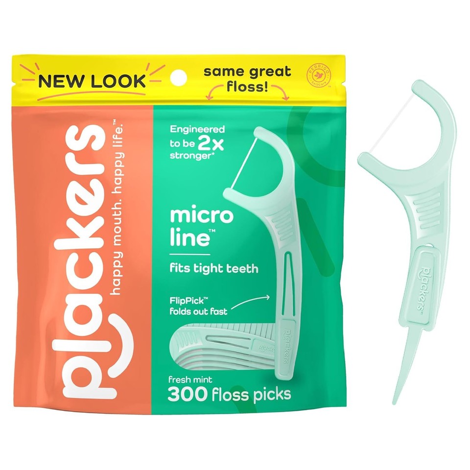 300 CT Plackers Micro Mint Dental Floss Tooth Picks Plastic Oral Teeth ...