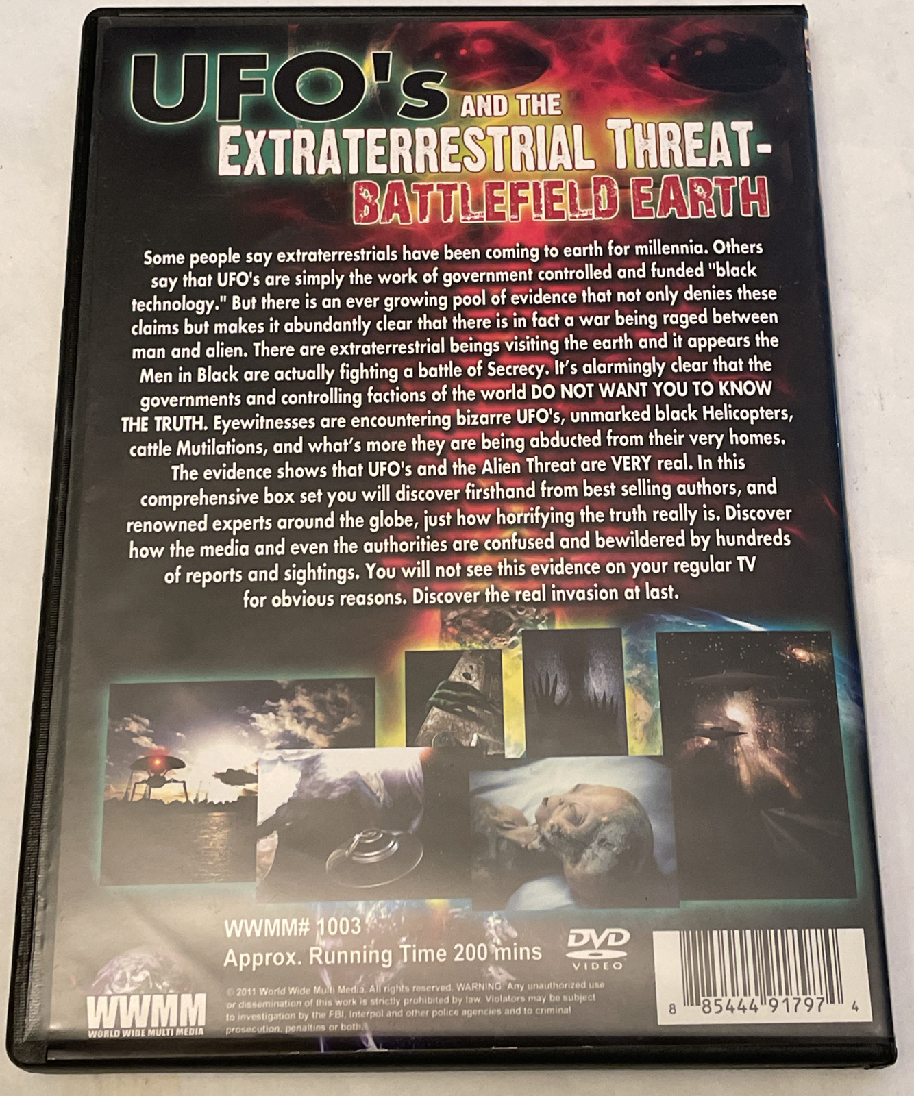 Ufos & the Extraterrestrialthreat: Battlefield Ear (DVD) for sale ...