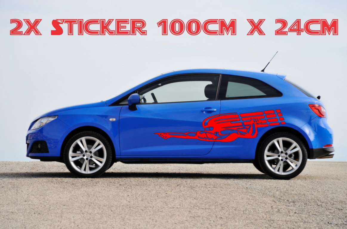 For Seat Ibiza Cupra Stickers Mk1 Mk2 Mk3 Ibiza Vinyl Side Stripes ...