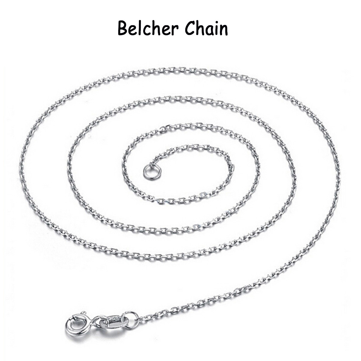 Wholesale Silver Color Chain Fashion Women Men's Silver Necklace 16 ...