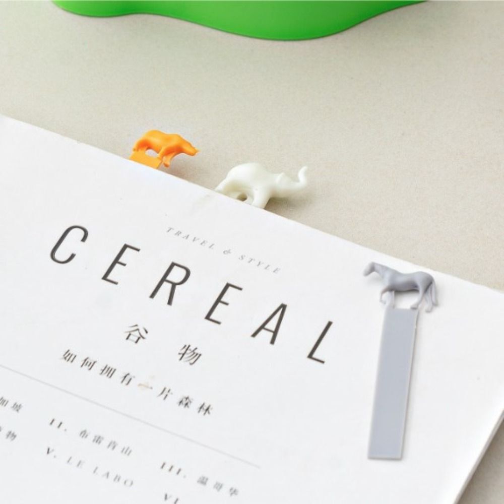 Elephant Horse Dog 3D Animal Bookmarks Animal Shaped Reading Bookmark ...