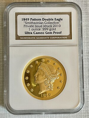 USA 2010 (1849) Pattern Double Eagle Smithsonian Collection 1 oz Gold ...