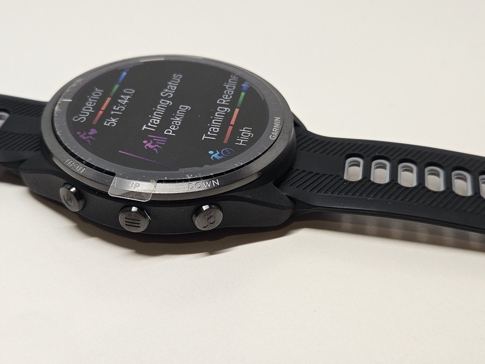 NEW Garmin Forerunner 965 GPS Smartwatch, Black/Powder Gray #010-02809 ...