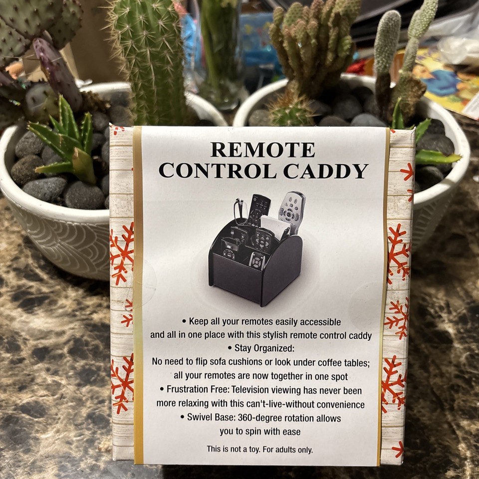 TV Remote Control Caddy W Spinning Valet Organizer Pre-wrapped -NEW | eBay