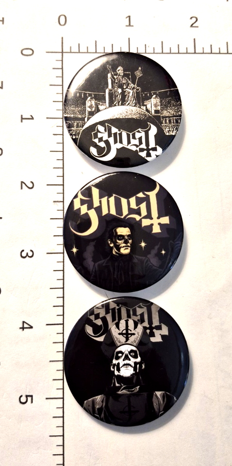 Ghost (band) bc Lot of 3 Round Pin Badge New button | eBay