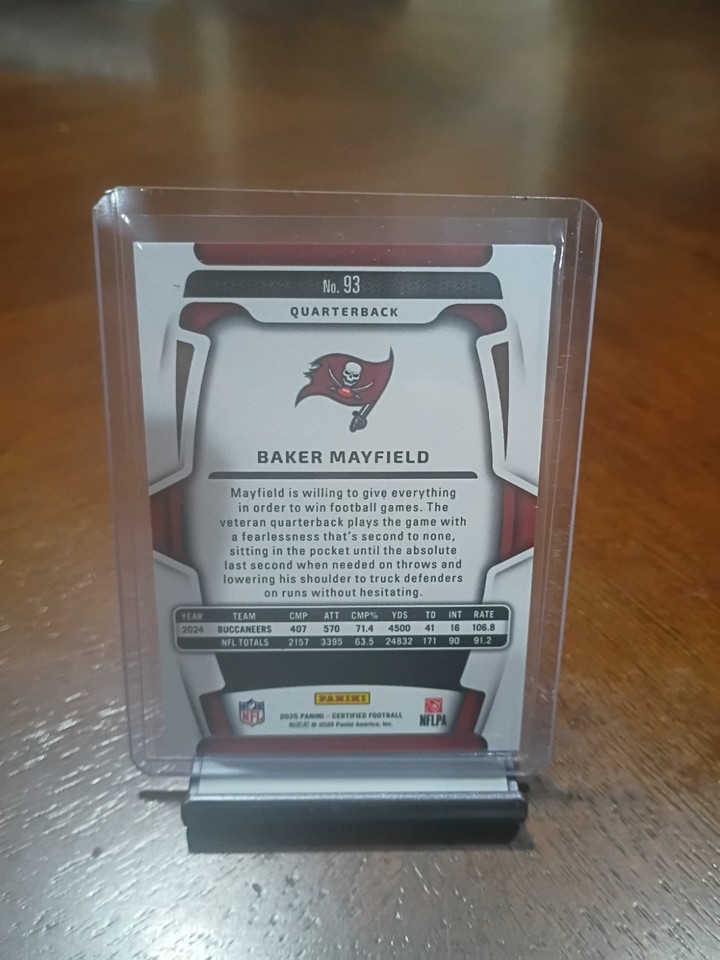 2025 Panini Certified Baker Mayfield Mirror Gold 9/10 | eBay