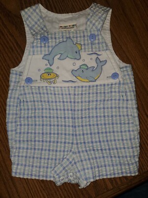 Baby Boy Clothes Vintage Baby Togs Size 3-6 Months Blue Romper Outfit ...