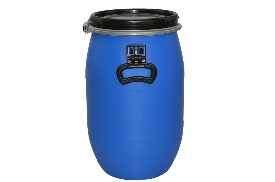 Open Top Blue Plastic Barrel Storage Container 2 X 30 Litre Drums | eBay UK