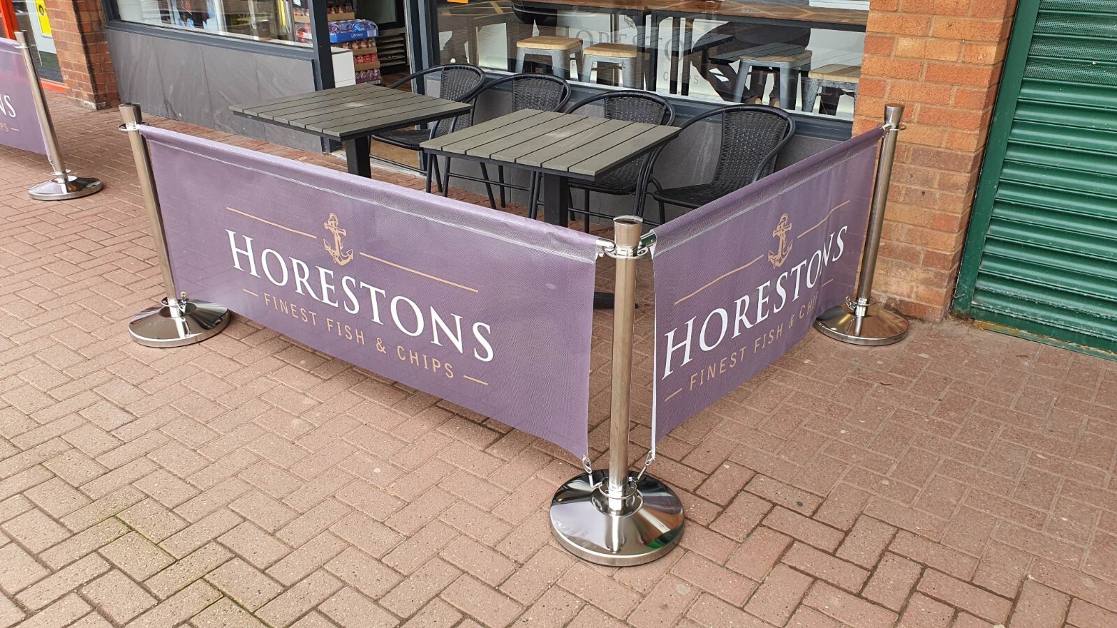 PRINTED CAFE BARRIERS FOR OUTDOOR SEATING AREA CAFES RESTAURANT design ...