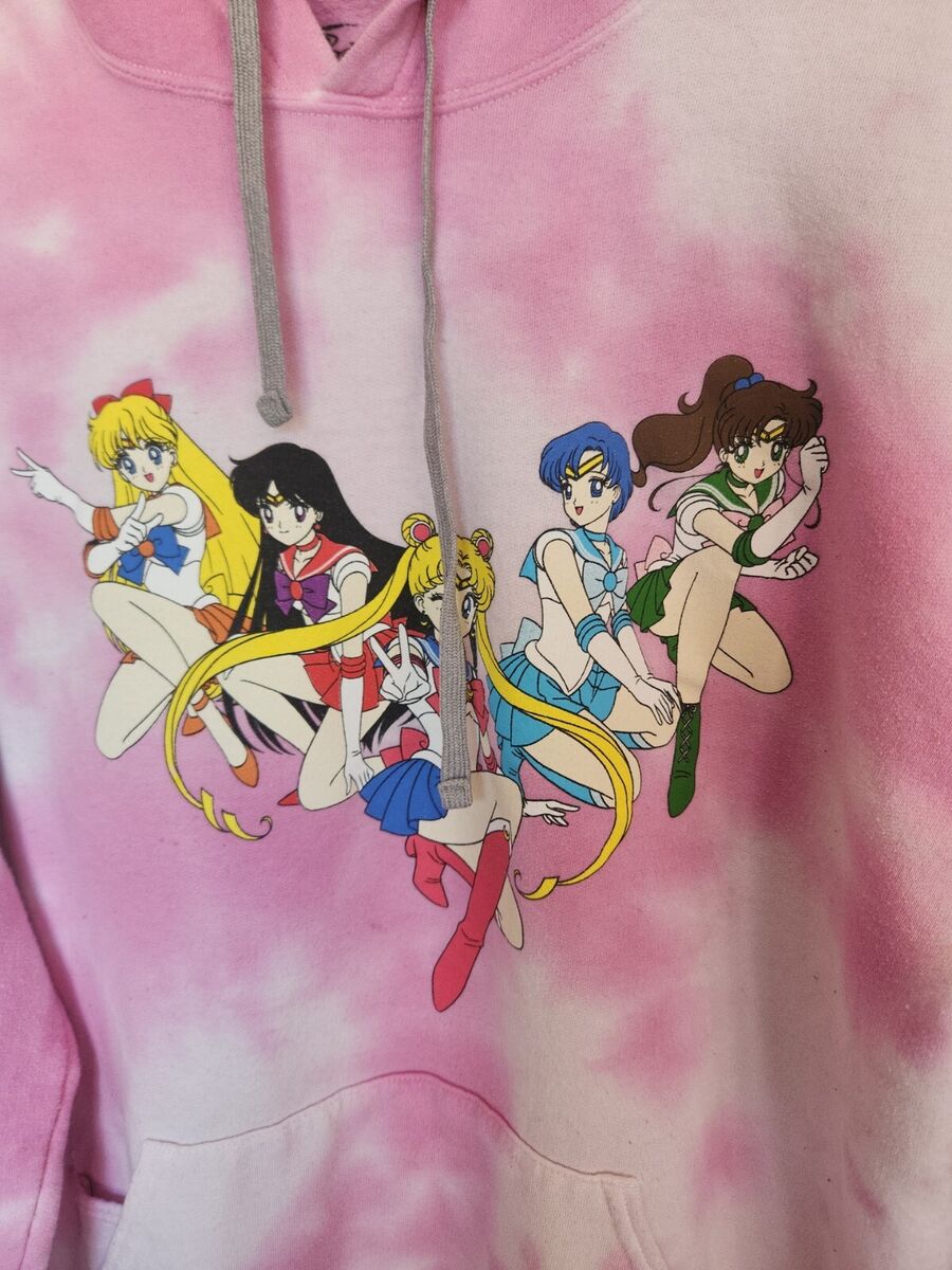 PRIMITIVE X SAILOR MOON Hoodie Sweatshirt Large Pink Tie Dye PRIMITIVE X SAILOR MOON Hoodie Sweatshirt Large Pink Tie Dye