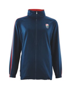 OFFICIAL ENGLAND RUGBY UNION RFU LADIES FULL ZIP TRAINING RAIN JACKET M ...