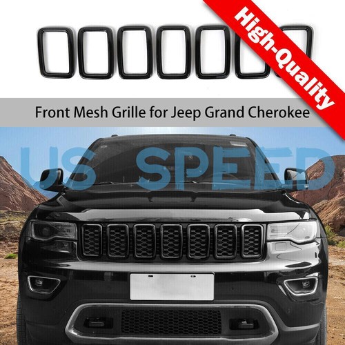 For Jeep Grand Cherokee 2017+ Black Front Grille Grill Inserts Ring ...