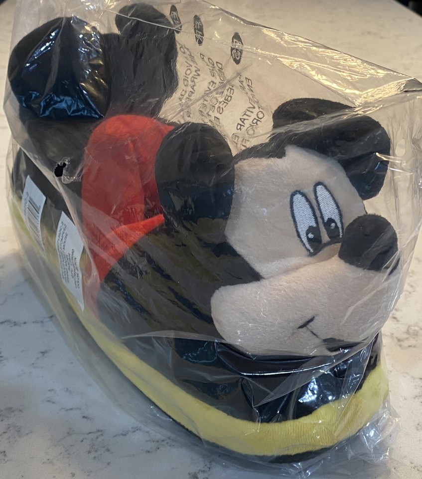Disney Stompeez Mickey Mouse Size M/L Slippers For Kids - Sealed New ...