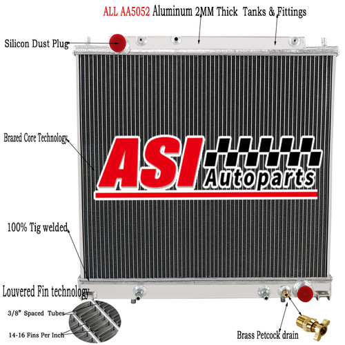 4Row Aluminum Radiator For 1994-05 Mitsubishi Delica L400 Express ...