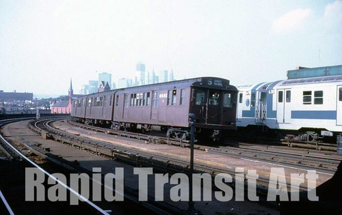 Vintage 1970 Slide New York Subway BMT D-Type Triplex R-16 Train Smith ...