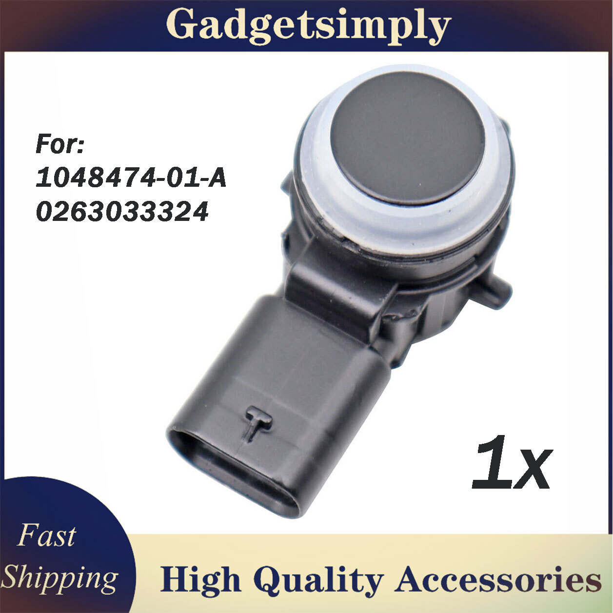 Front Parking Sensor Assist PDC for Tesla Model S 1048474-01-A Black | eBay