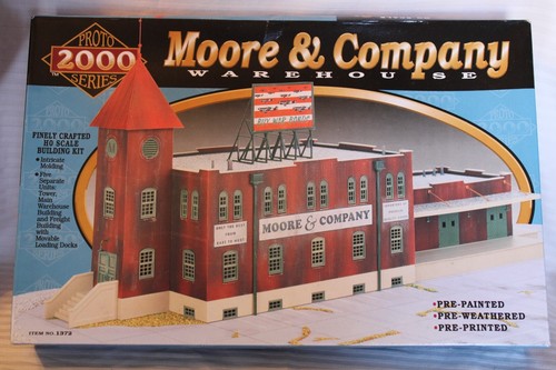 HO Scale, Life-Like, Moore & Company Warehouse Building Kit, BN #1372 ...