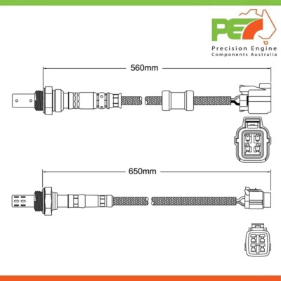 2x OEM Pre-Cat & Post-Cat Oxygen Sensors For Subaru Liberty / Outback ...