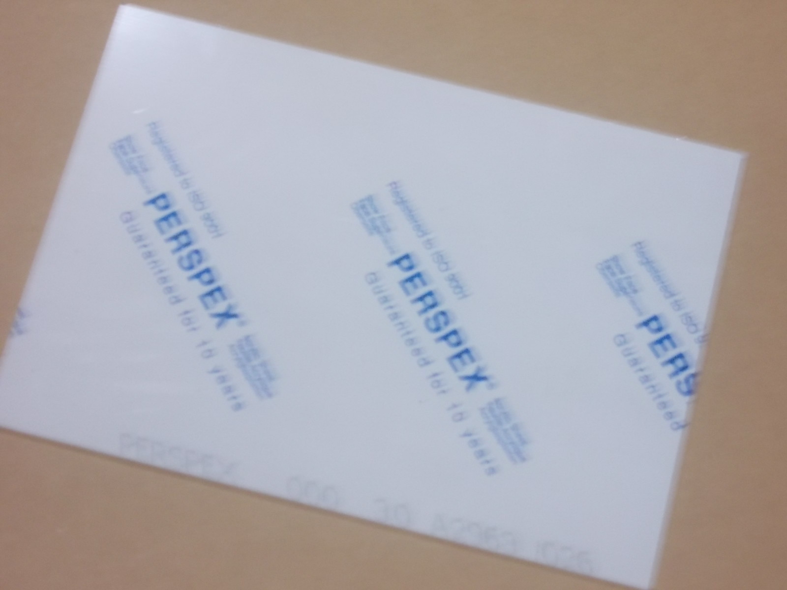 10 mm Opal Perspex Acrylic Sheet Plastic Material Light box Difuser A5 ...