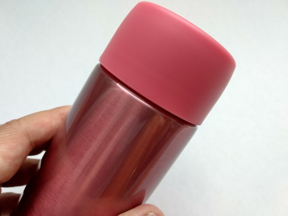 KANU EUROPEAN Stainless Tumbler PINK 300ml Thermos Cold Coffee Mug GONG ...