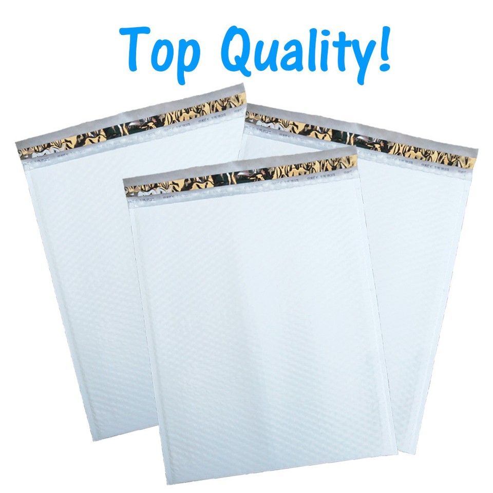 14x19, 12x18, 9x13, 8x12, White Poly Bubble Mailing Envelopes Padded #7 ...