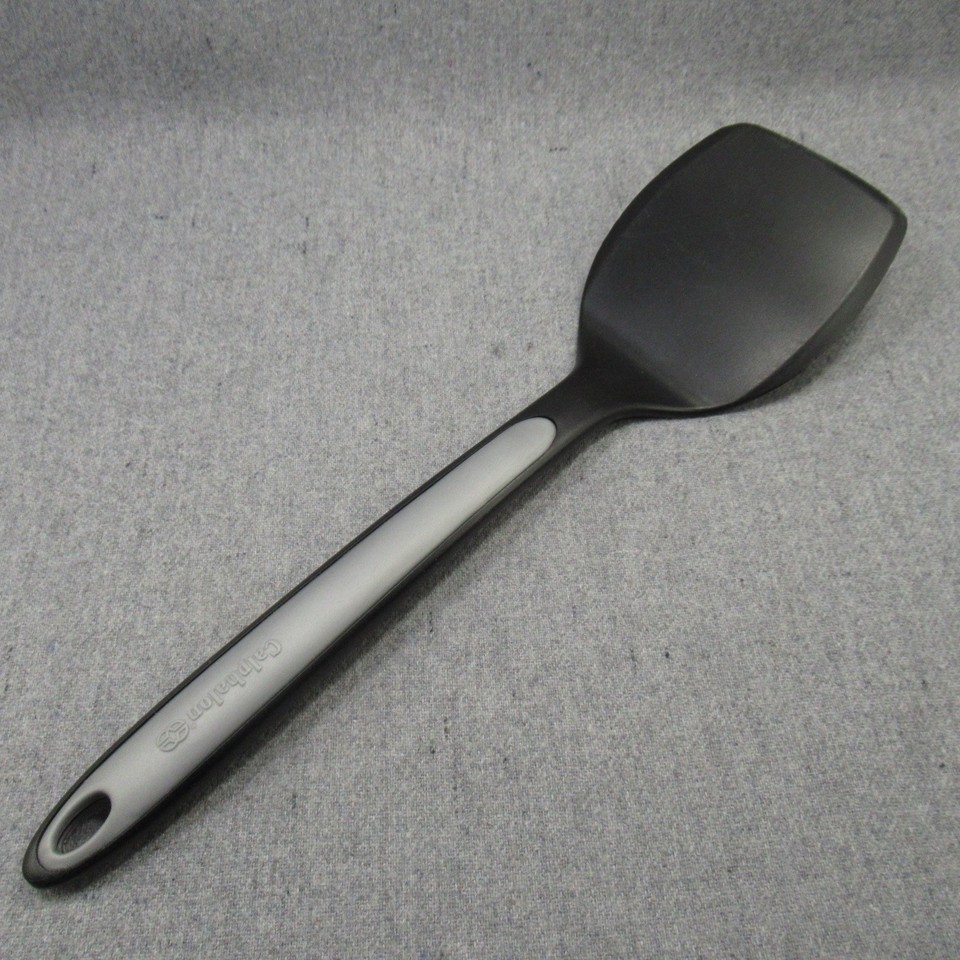 Calphalon Nylon Spatula Turner Flipper Solid Black Gray Silicone 13-1/2 ...