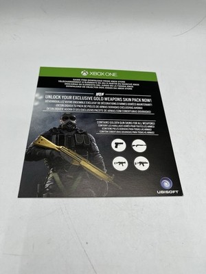 Rainbow Six Siege Gold Weapons Skin Pack Day One DLC for XBOX ONE | eBay