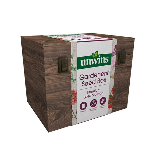Unwins 32020150 Premium Gardeners' Seed Storage Box, Brown | eBay UK