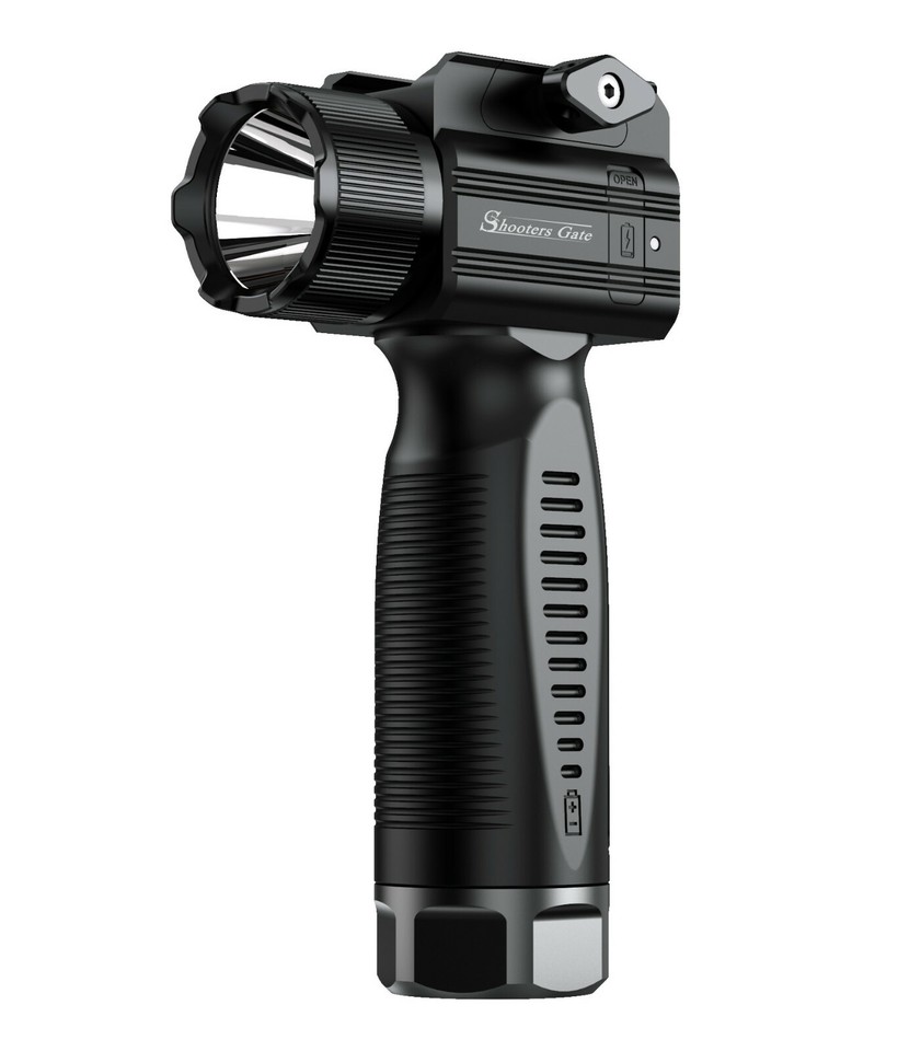 Shootersgate VGL2 1600 Lumen LED Rechargeable Flashlight, Fore Handheld ...