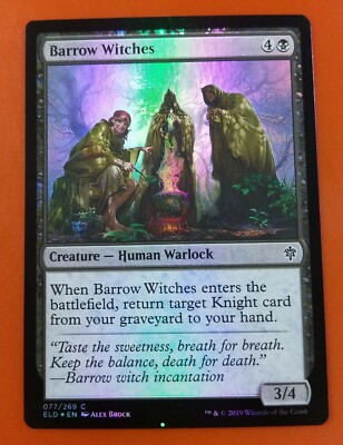 1x Barrow Witches | FOIL | Throne of Eldraine | MTG Magic Cards | eBay