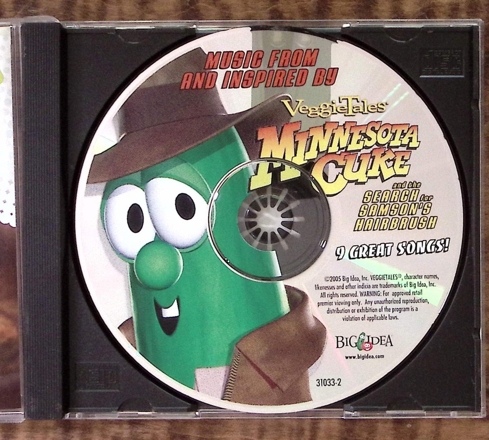 VEGGIETALES MINNESOTA CUKE AND SEARCH FOR SAMSON'S HAIRBRUSH BIG IDEA ...