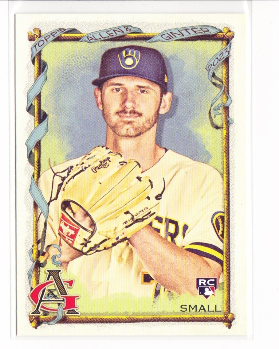 2023 ETHAN SMALL Topps Allen & Ginter RC Rookie Card Milwaukee Brewers ...