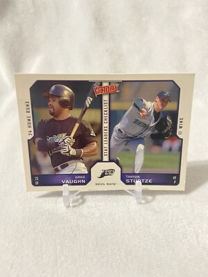 2002 Upper Deck Victory Baseball #66 Greg Vaughn Tanyon Sturtze Rays ...