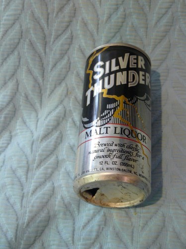 SILVER THUNDER MALT LIQUOR 12oz Beer CAN, Stroh, Detroit, MICHIGAN 7City 1984 1+ | eBay