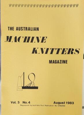 The Australian Machine Knitters Magazine August 1983 As per images | eBay