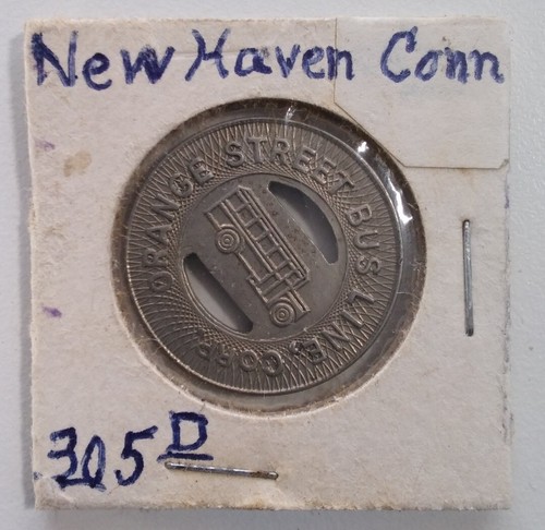New Haven Connecticut Token Vintage Mid Century Lucky Coin Rare Orange ...