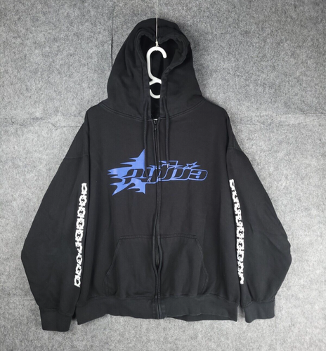 Pythia Hooded Jacket Men's XL Full Zip Graphic Spellout Fleece Hoodie ...