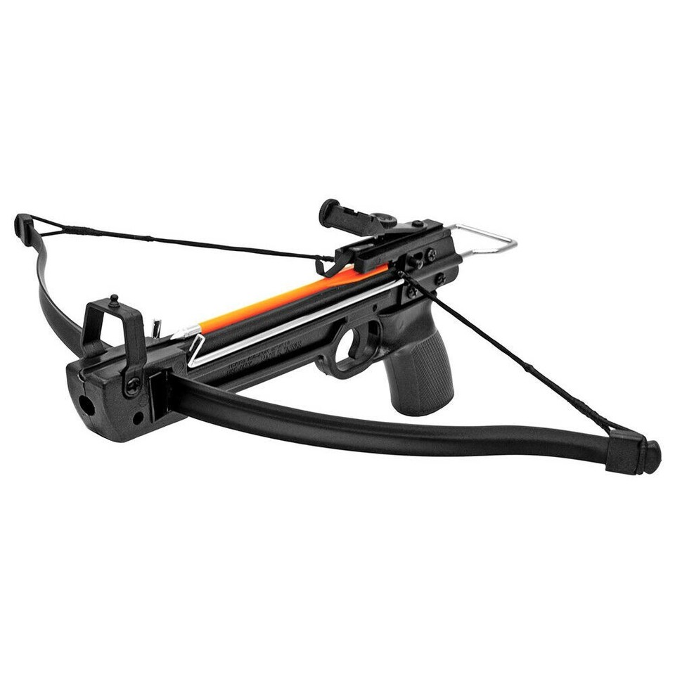 MINI 50 LB ARCHERY HUNTING Gun PISTOL CROSSBOW W/ 15 BOLTS ARROWS XBOW ...