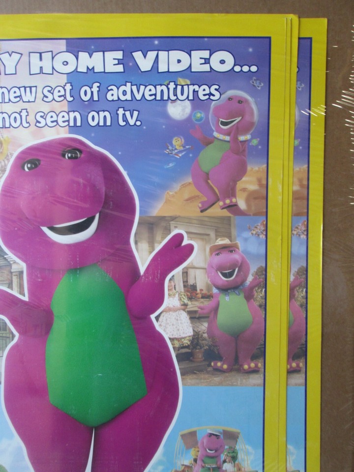 Barney Home video promo Poster original 1999 15496 | eBay