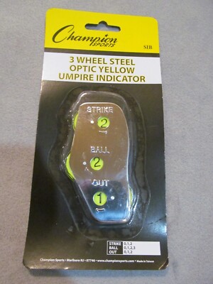 Baseball Umpire Strike Ball Out Counter indicator Taiwan Metal NIB | eBay