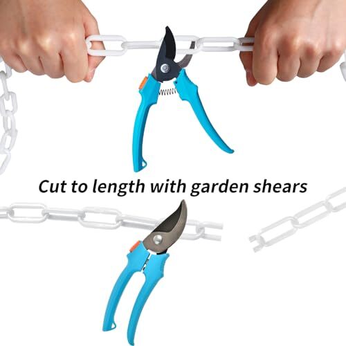 1000ft Plastic Barrier Chain Plastic Chain Links Weatherproof Safety ...