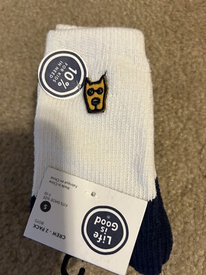 Life is Good Socks 2 Pack Boys Crew Socks Small 7-10 | eBay