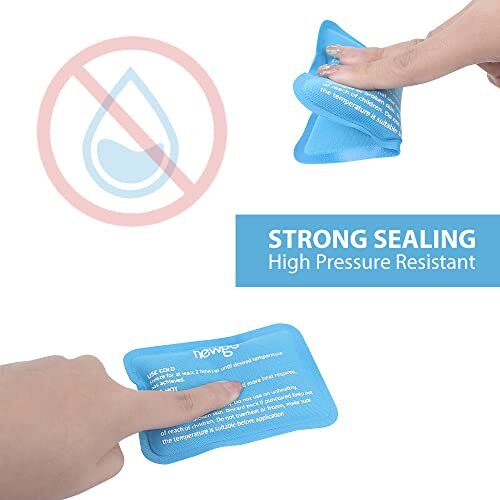 NEWGO Mini Ice Packs (6 Packs) Gel Cold Packs for Injuries Reusable ...