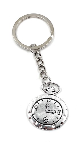 Keychain Clock Simple Time Wall Metal Pendant Charm | eBay