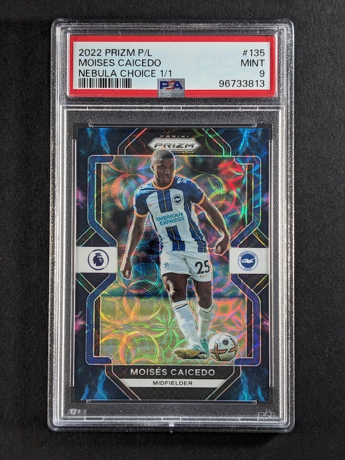 2022-23 Panini Prizm Soccer MOISES CAICEDO 1 Of 1 Nebula Choice SSP ...