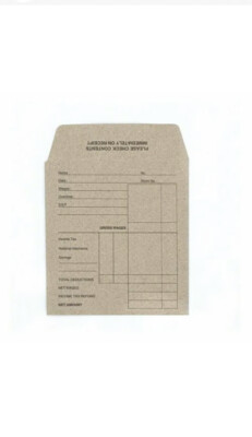 Wage Packet Brown Envelopes Payslip Printed 80 Pack Just Stationery ...