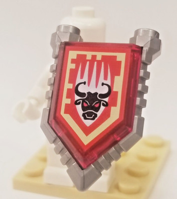 LEGO Minifigure Red Eye Bull Race Shield Energy Power Nexo Knights ...
