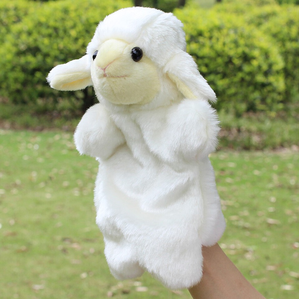 Cute Sheep Hand Puppets Puppet Theater Kids Toy for Role Play for ...
