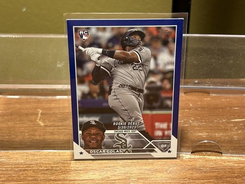 2023 Topps Rookie Royal Blue Parallel Oscar Colas (7) | eBay