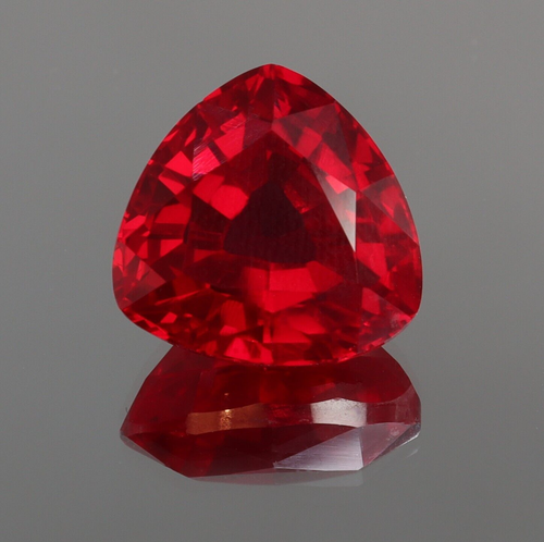 13.40Ct. Natural Pigeon Blood Red Ruby Faceted Trillion Cut Loose ...